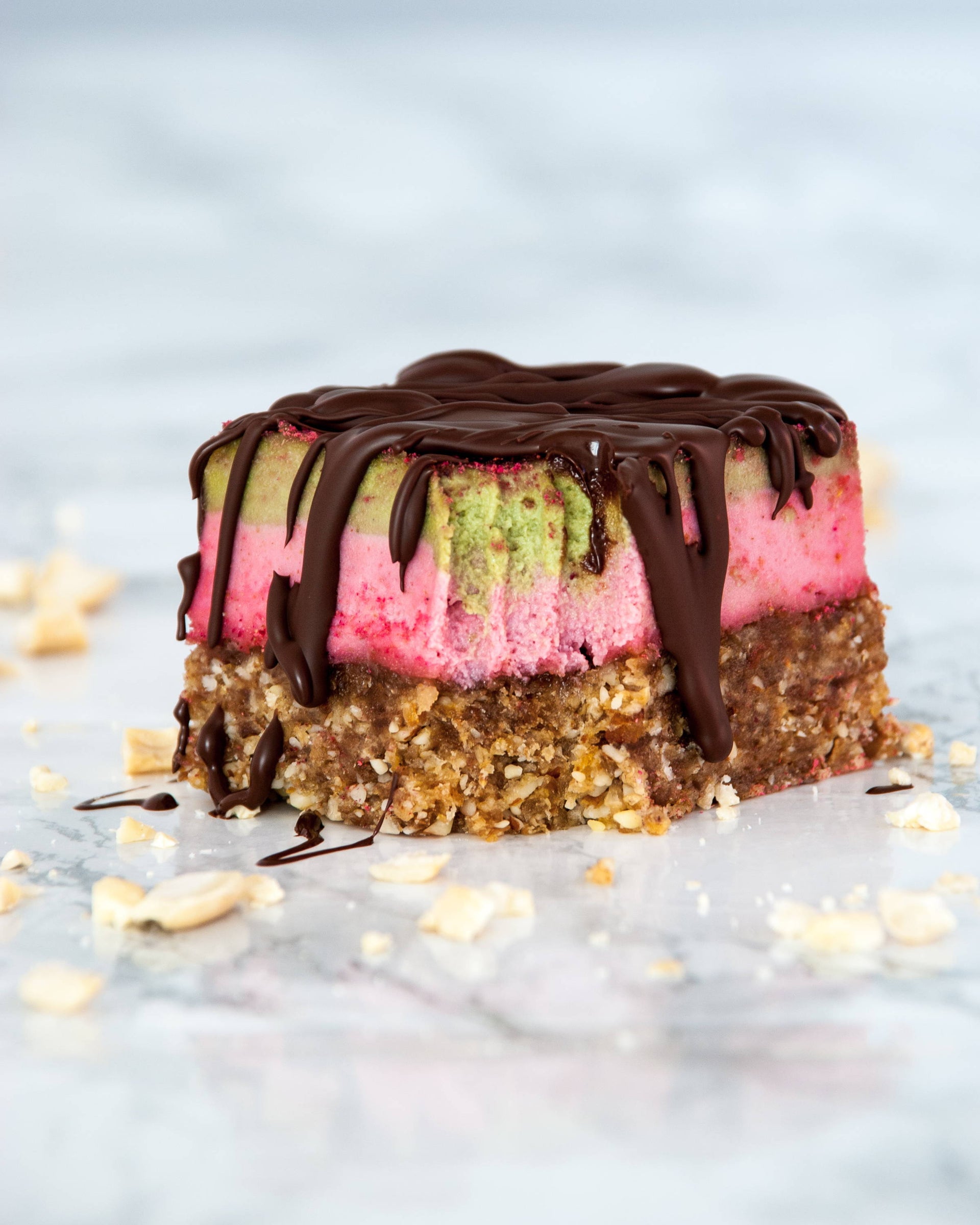 Pitaya and Matcha Raw Cake – Unicorn Superfoods