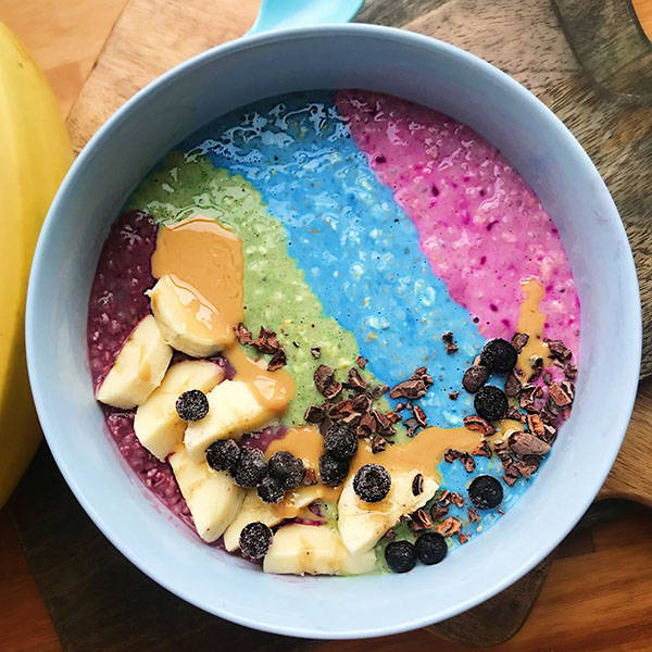 Rainbow Overnight Oatmeal – Unicorn Superfoods